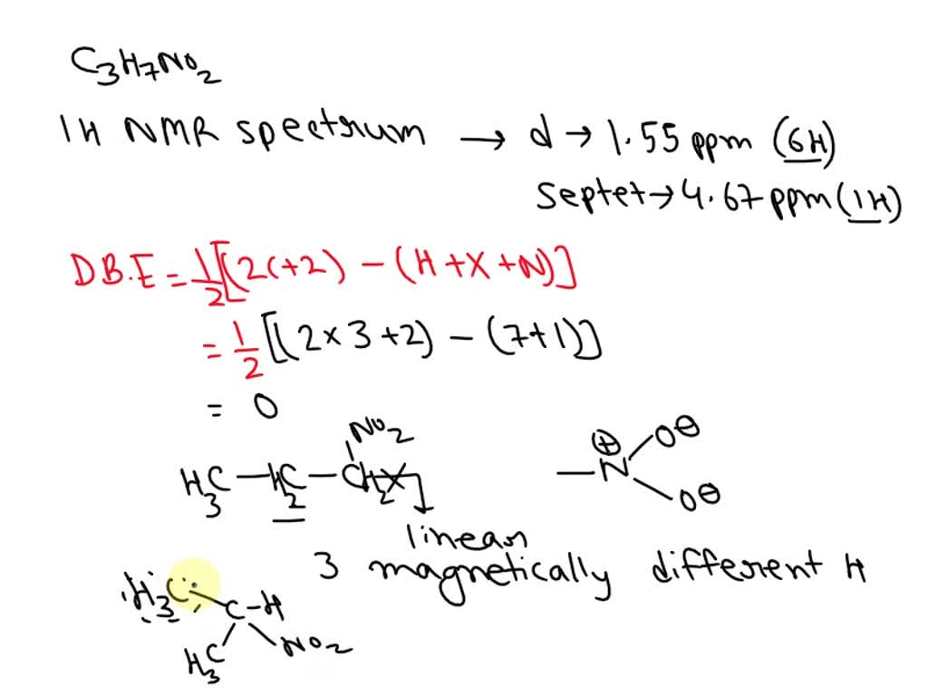 A compound ofthe molecular formula C3H7NO2 shows the following signals ...