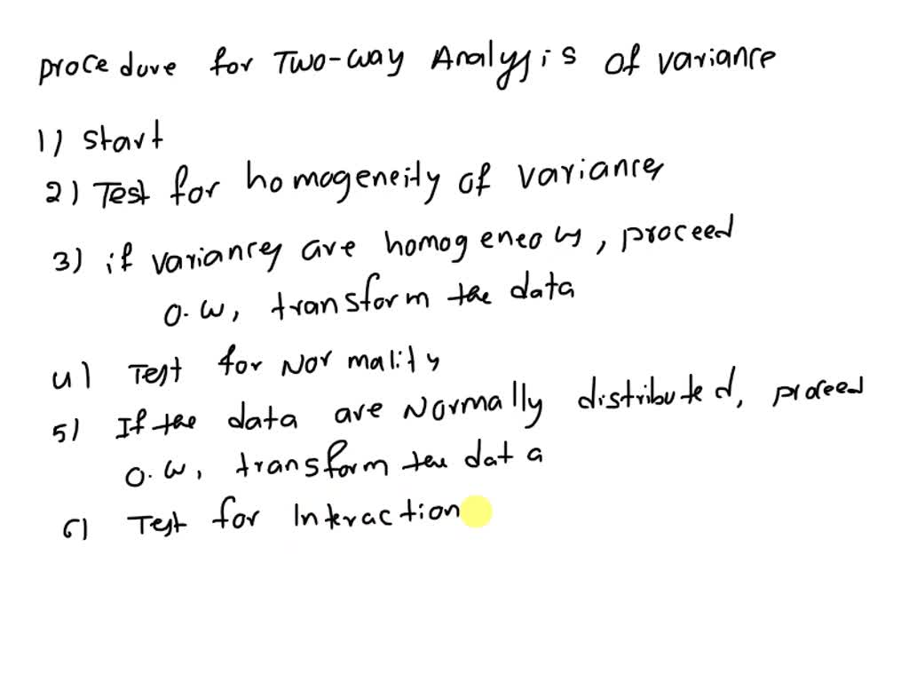 SOLVED: Option A is incorrect. Use the Procedure for Two-Way Analysis of Variance flow chart ...