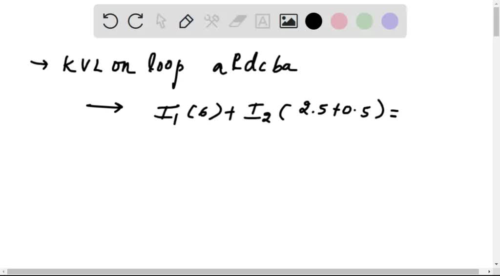 SOLVED: 50% Part (a) What is the equation which results when applying the loop rule to loop ...