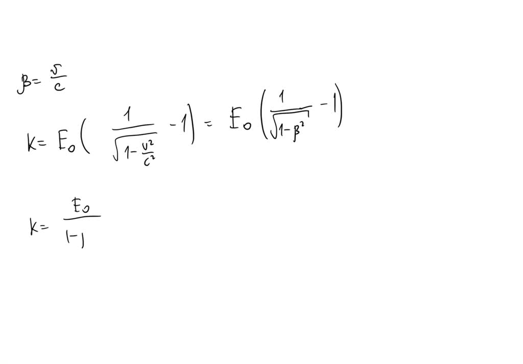 SOLVED: Derive the following equation for a particle of mass m moving with constant velocity of ...