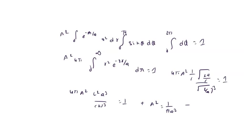 SOLVED: Normalize the following wave functions: (a) Sin (nÏ€x/L) in the ...