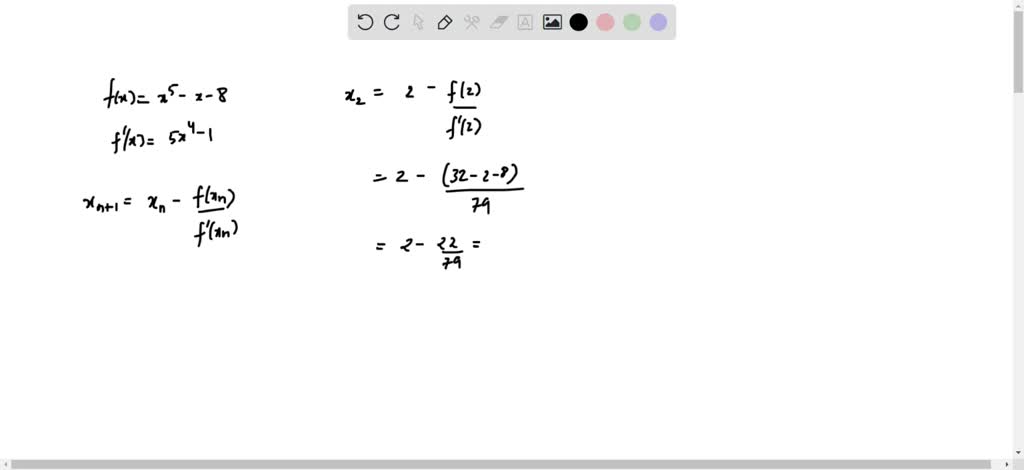 SOLVED: Texts: For the function f(x) = 9x^2 + 8, write Newton's formula as xn+1 = xn - f(xn)/f ...
