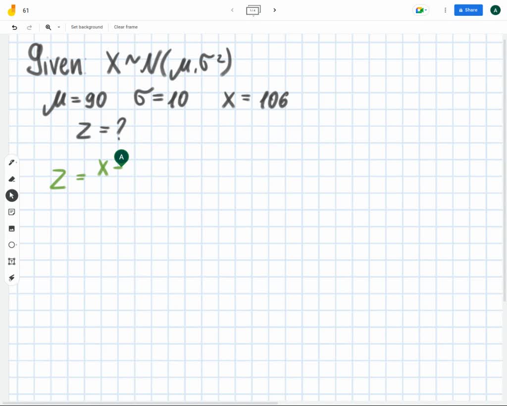 Solved A Normal Distribution Has A Mean Of 100 And A Standard Deviation Of 10 Find The Z