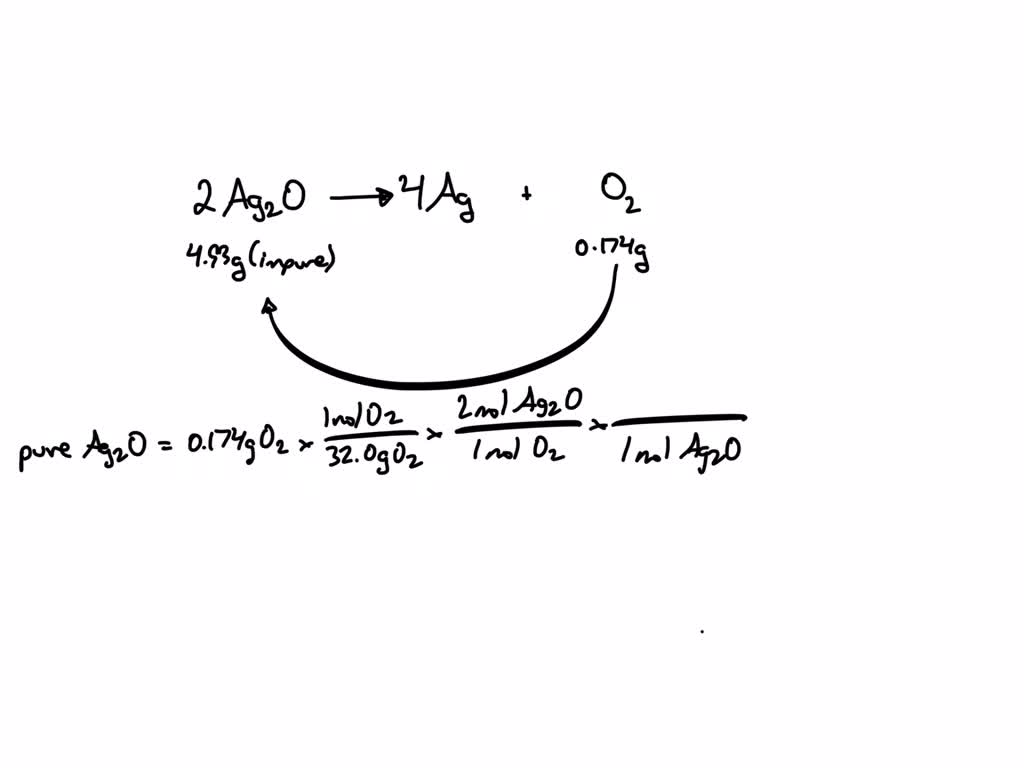 SOLVED: Solid silver oxide, Ag2O(s), decomposes at temperatures in ...