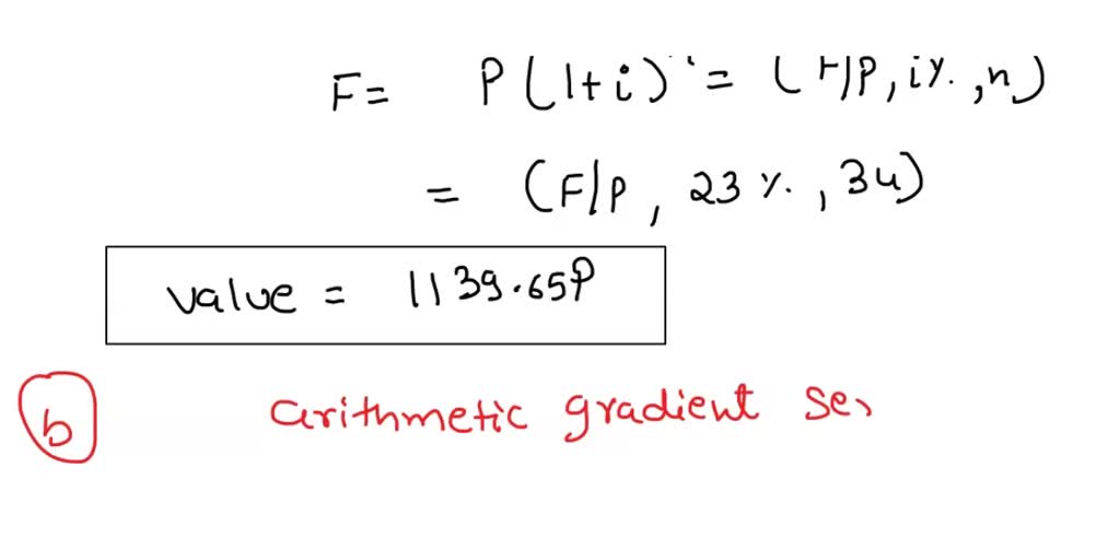 Texts: Required information Consider the following factors: 1. (F/P, 21%, 34) 2. (A/G, 21%, 45 ...
