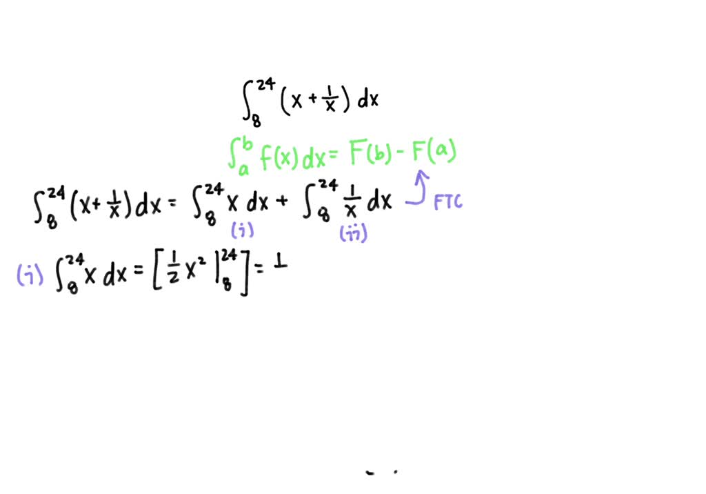 SOLVED: Evaluate the integral using the Fundamental Theorem of Calculus, Part [ (Express numbers ...