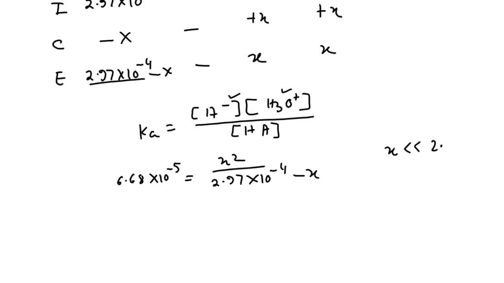 SOLVED: Calculate the [H+] and pH of a 3.65Ã—10^(-4) M hydrofluoric ...