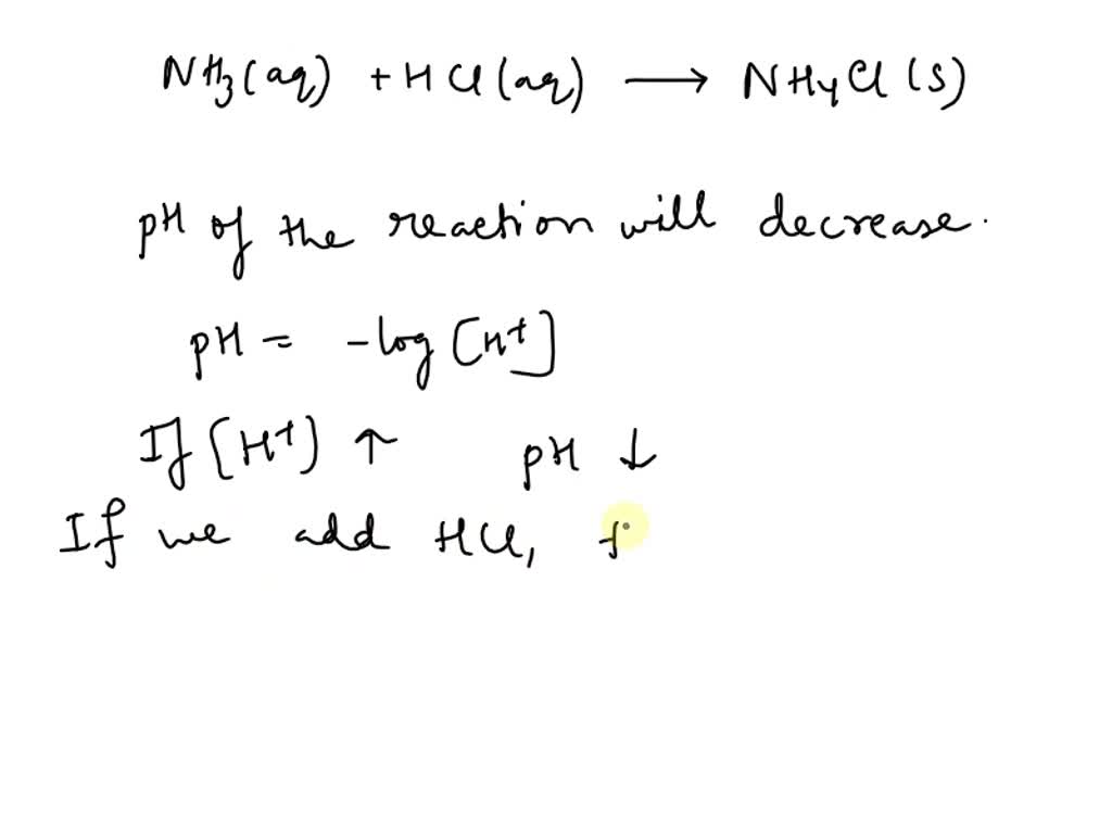SOLVED: What is the effect of adding HCl(aq) to an aqueous solution of ...