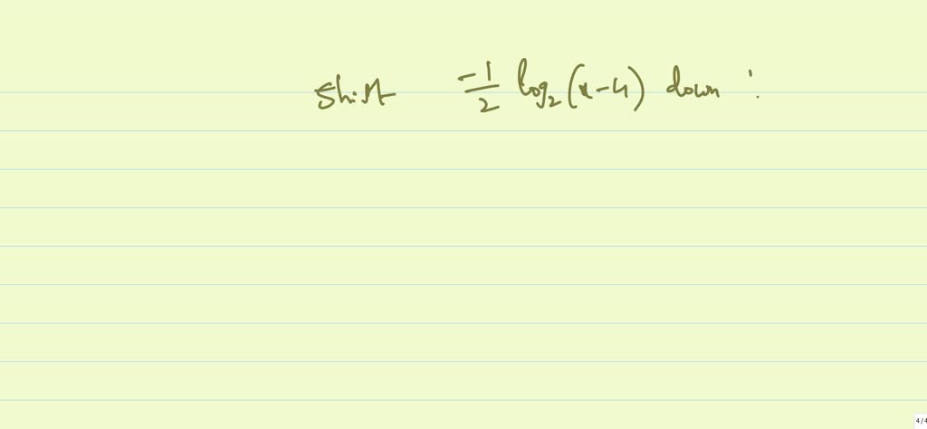 SOLVED: Sketch the following logarithmic function. Identify three points that lie on the graph ...