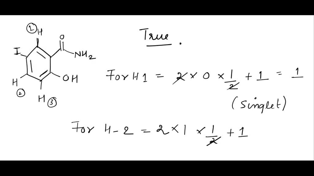 SOLVED: This is a possible HNMR splitting pattern for the substitution ...