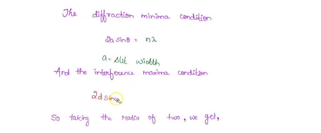 SOLVED: If, in a two-slit interference pattern, there are 8 bright ...