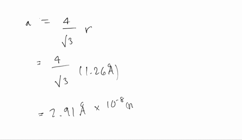 3H.7 Iron crystallizes in a bcc structure. The atomic radius...