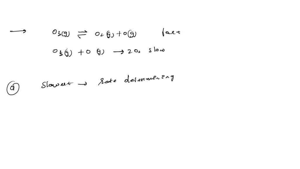 SOLVED: The decomposition of ozone in the upper atmosphere to dioxygen ...