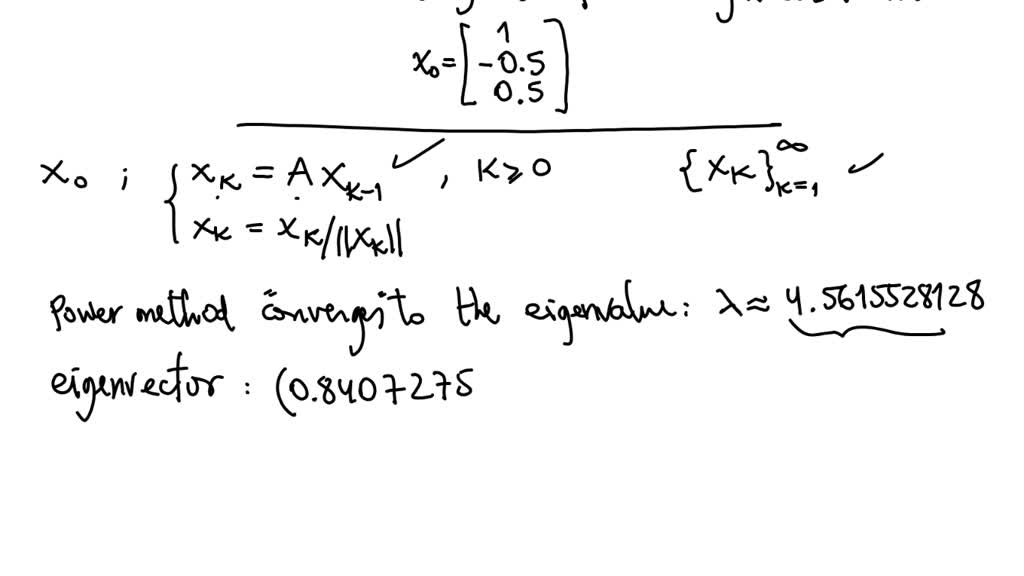 Solved 05 Eigenvalue Calculation 20 Points 20 Points Consider The Matrix 4 Using The
