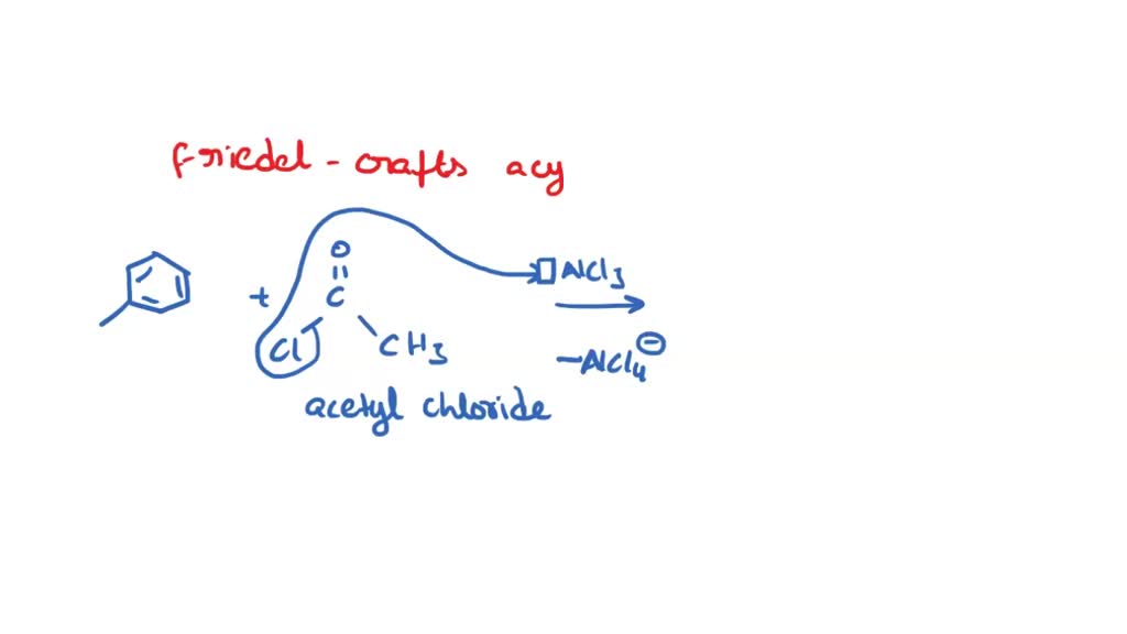 SOLVED: Figure 5: Friedel-Crafts acylation of toluene HCl CH3 toluene ...