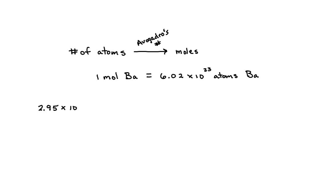 SOLVED: Barium (Ba) is element 56 on the periodic table. A sample ...