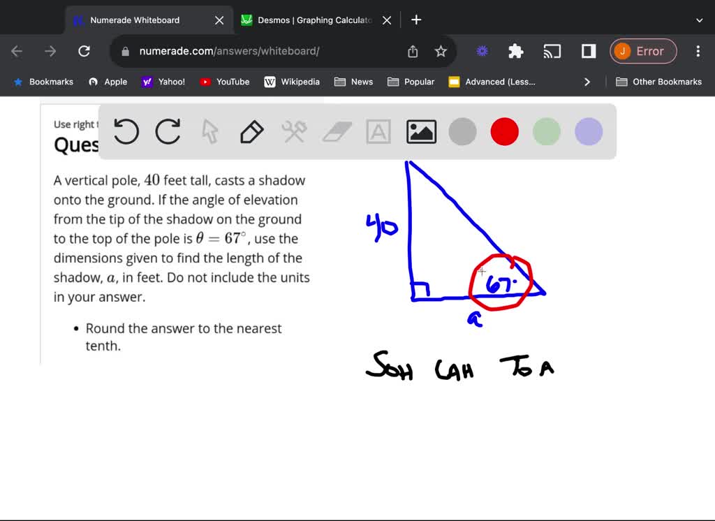 SOLVED: Use right trlangle trigonometry to solve applied problems ...