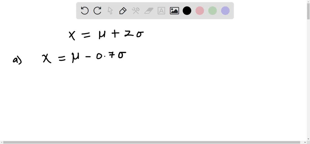 Solved In A Normal Distribution A Data Value Located 0 7 Standard