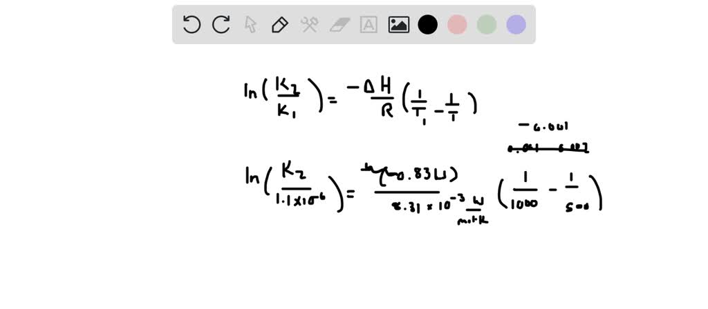 SOLVED: The value of kp is 1.1 * 10^-6 at 1000k for synthesis of ammonia. assuming δh for this ...