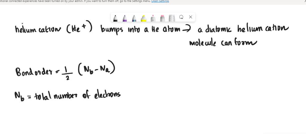 SOLVED: When helium cation; He' , bumps into helium atom diatomic ...