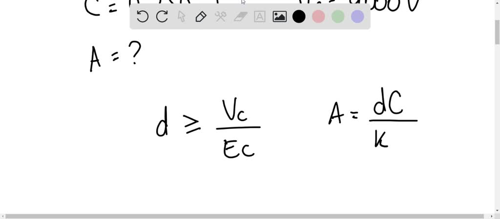 SOLVED: A parallel-plate capacitor is constructed using a dielectric material whose dielectric ...