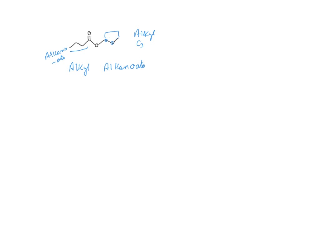 SOLVED: '(IMAGE) Name the following ester molecule: O O Name the ...