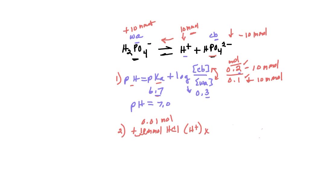 SOLVED: A buffer is prepared by mixing 0.2 moles of Na2HPO4 and 0.1 ...