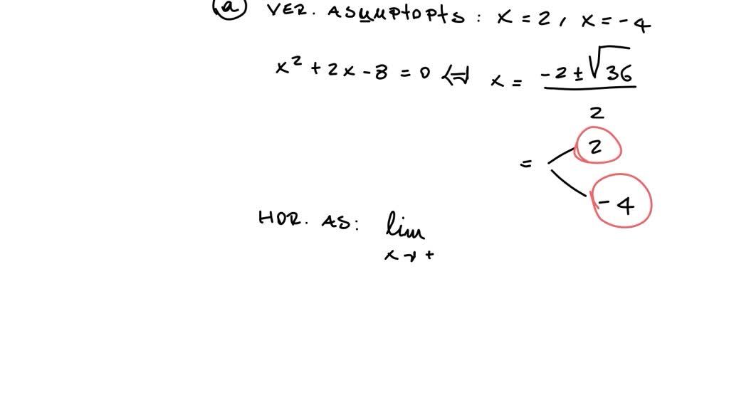 SOLVED: Exercise 4: Use limits to determine the equations for all (a ... SOLVED: Exercise 4: Use limits to determine the equations for all (a ...
