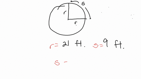 Hello how do i find the radian measure of the central angle...