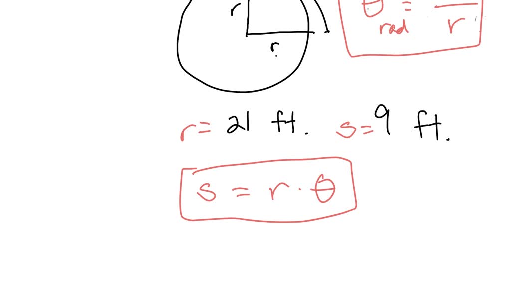 SOLVED: hello. How do I find the radian measure of the central angle of ...
