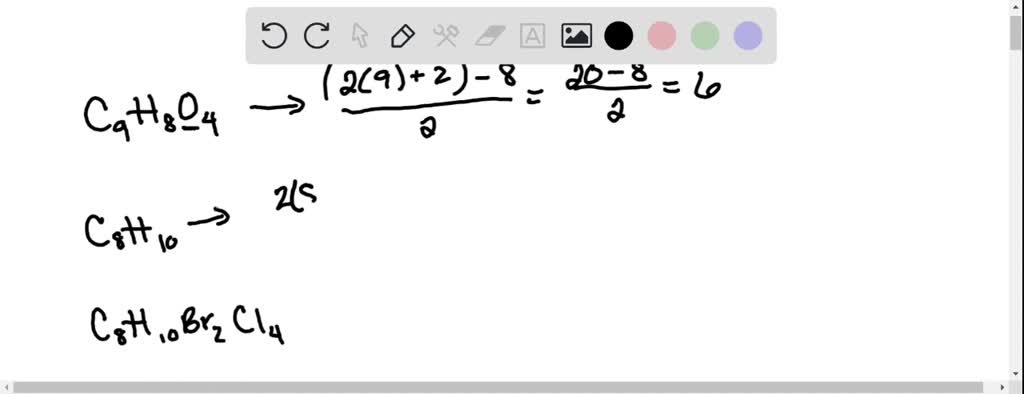 SOLVED: Calculate the degrees of un saturation for a molecular formula ... SOLVED: Calculate the degrees of un saturation for a molecular formula ...