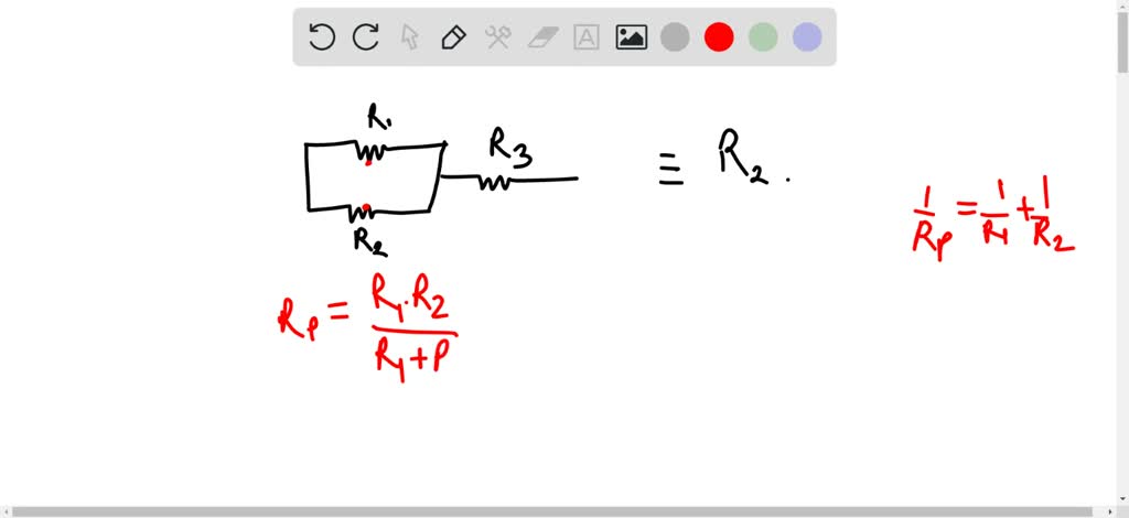 SOLVED: A resistor R1 is connected in parallel with a resistor R2. What resistance R3 must be ...