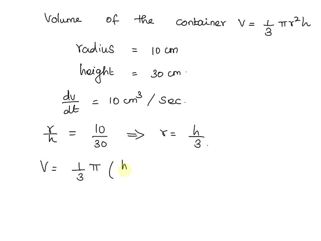 SOLVED: The diagram below shows the cross-section of a bowl containing ...