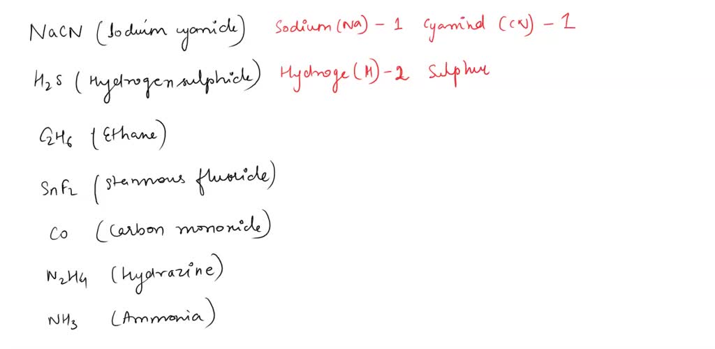 SOLVED: Identify the elements in each chemical formula and give the ...