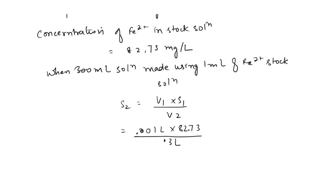 SOLVED: Introduction. In this experiment, you will determine the iron ...