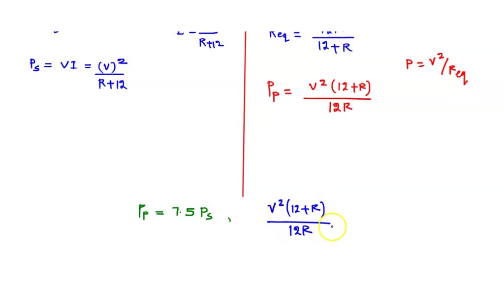 Solved An Unknown Resistor R Is Connected To A 12 0 Î© Resistor And The Combination Is