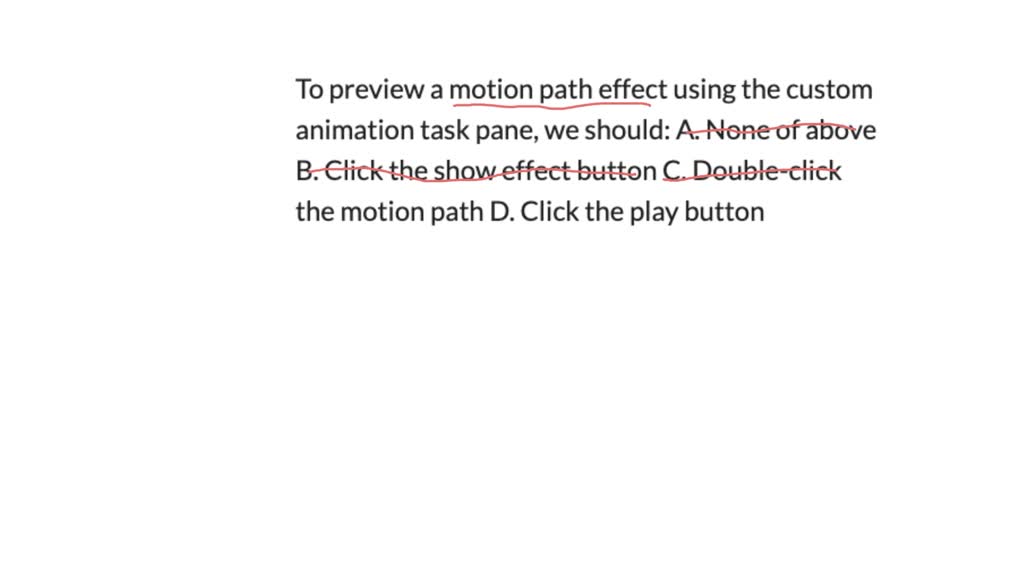 SOLVED: Max animated a circle and a square on a slide. He wants the ...