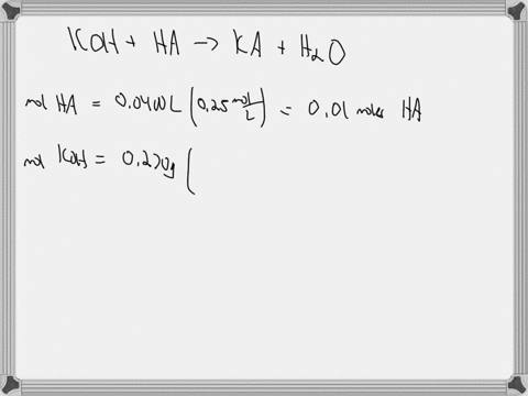 0270 g of potassium hydroxide is added to 400 ml of 025 m acetic acid ...