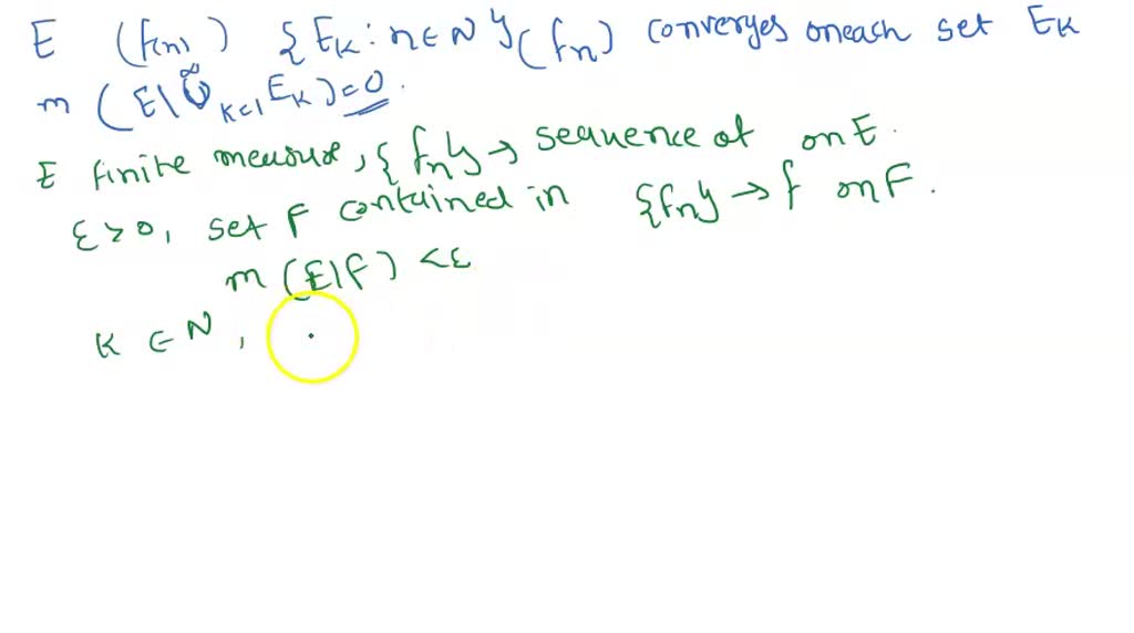 Solved For A Sequence Fn Of Measurable Functions With A Common Domain 8799