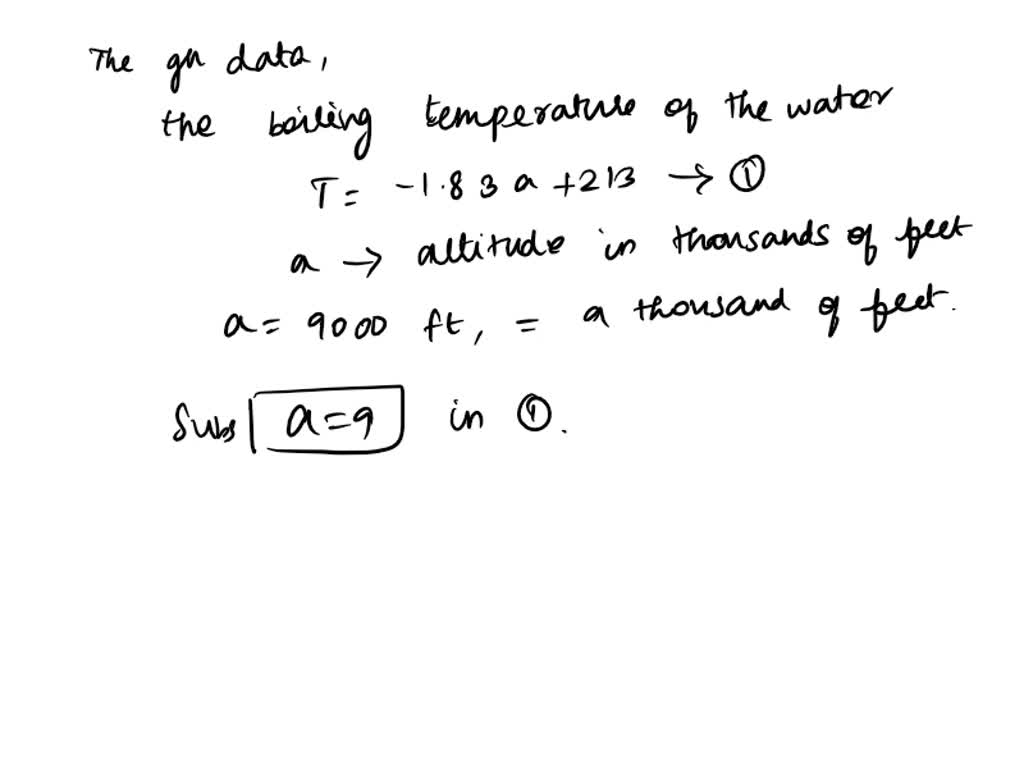 SOLVED: In the mid-nineteenth century, explorers used the boiling point ...