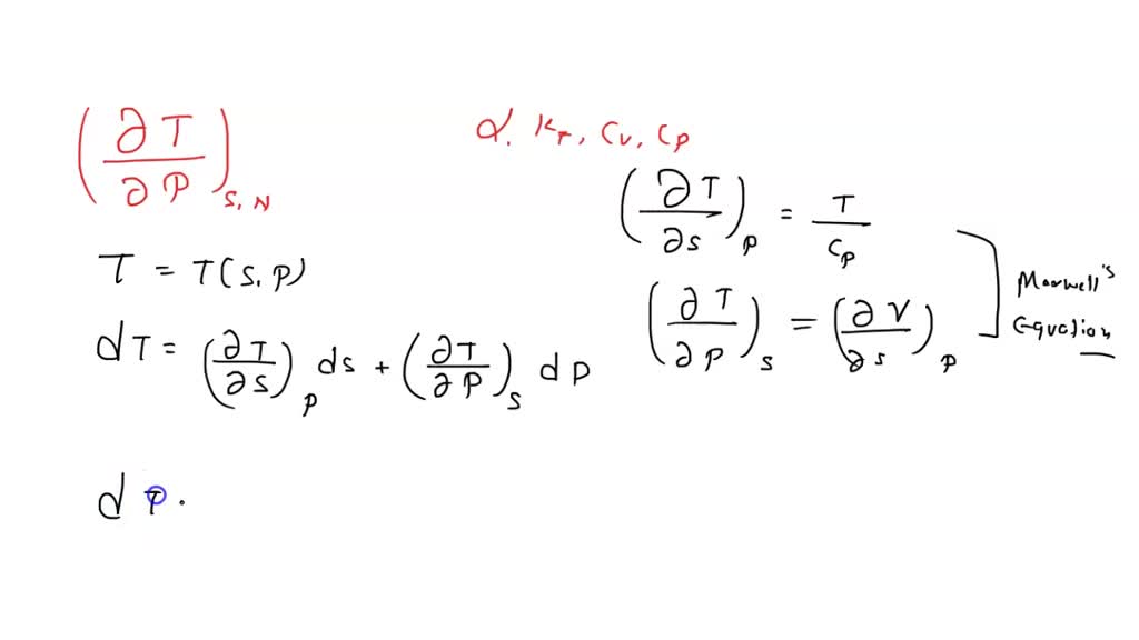 VIDEO solution: Use the thermodynamic identity dU = TdS - PdV + dN to ...
