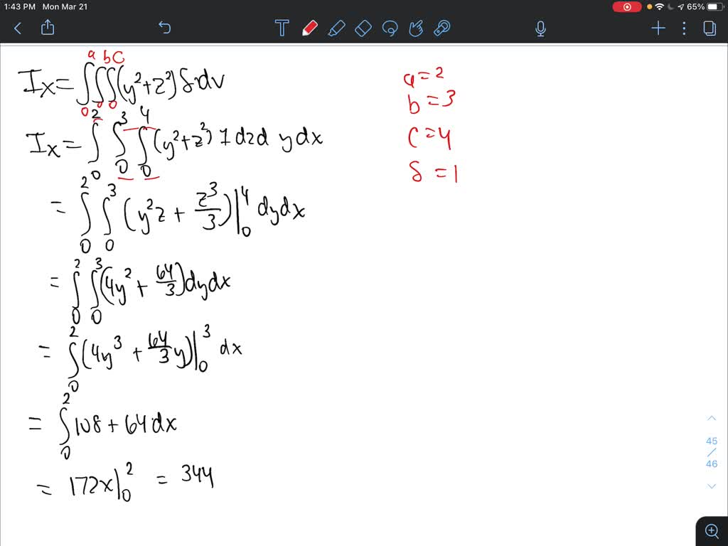 SOLVED: Find the moments of inertia of the rectangular solid (see the ...