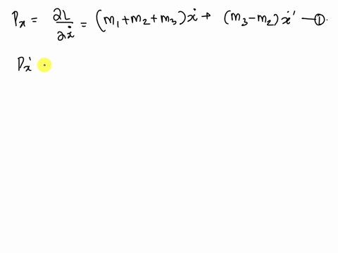 1. Determine the Hamiltonian and Hamilton's equations of...