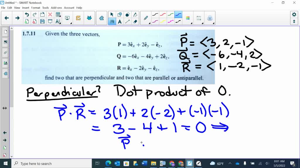 SOLVED: Given the three vectors, P = 3ex + 2ey + ez, Q = -6ex + 4ey ...