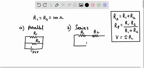 series and parallel resistors two 100 0 resistors are connected a ...