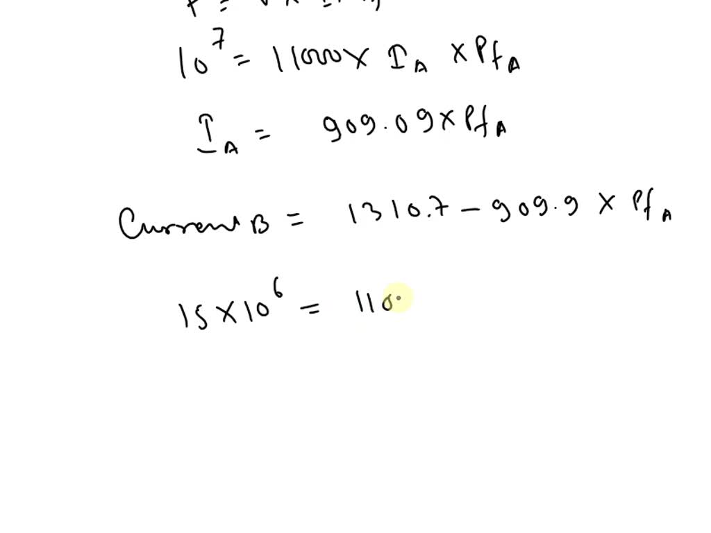 Solved Two Star Connected Non Salient Pole Synchronous Generators Of Identical Rating Operate