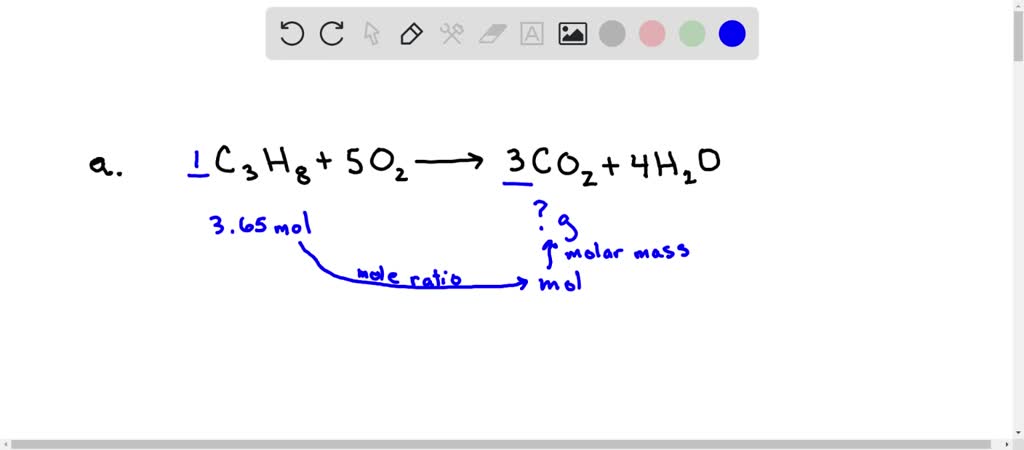 SOLVED: Propane (C3H8) is a component of natural gas and is used in ...