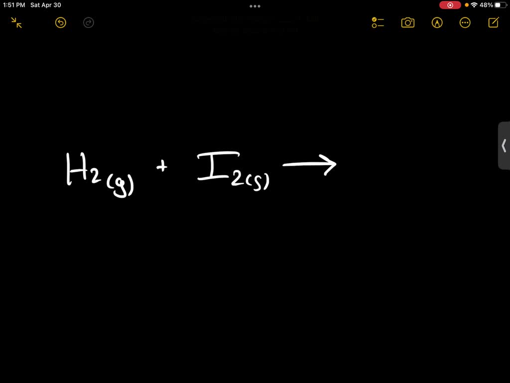 Write a chemical equation to express the fact that hydrogen gas and ...