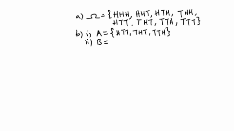 A coin is tossed three times and the sequence of heads and tails is recorded. a. List the sample ...