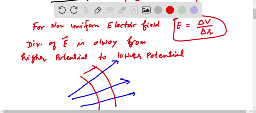 SOLVED: Please explain the relationship between E and V to determine an ...